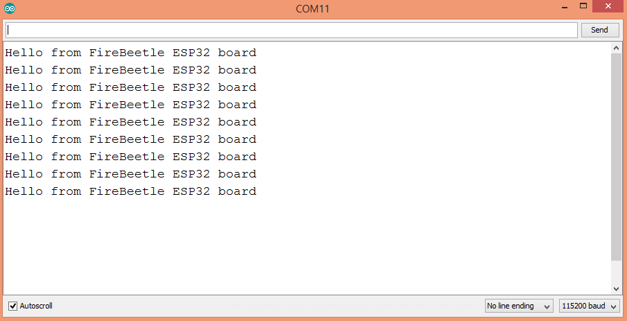FireBeetle ESP32 Arduino: Hello World – techtutorialsx
