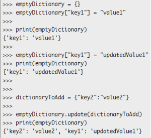 ESP32 / ESP8266 MicroPython: Working with dictionaries – techtutorialsx