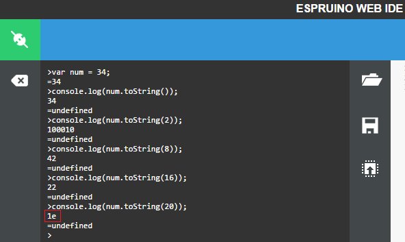 ESP32 Espruino: convert number to string in different bases – techtutorialsx