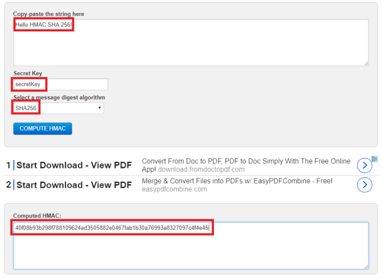 ESP32 Arduino: Applying the HMAC SHA-256 mechanism – techtutorialsx