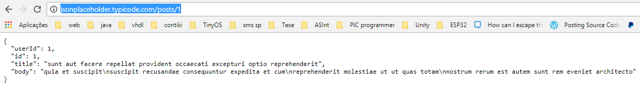 JSON Placeholder test posts route – techtutorialsx