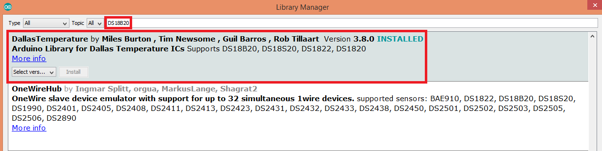 ESP32 Arduino: Getting temperature from DS18B20 sensor – techtutorialsx