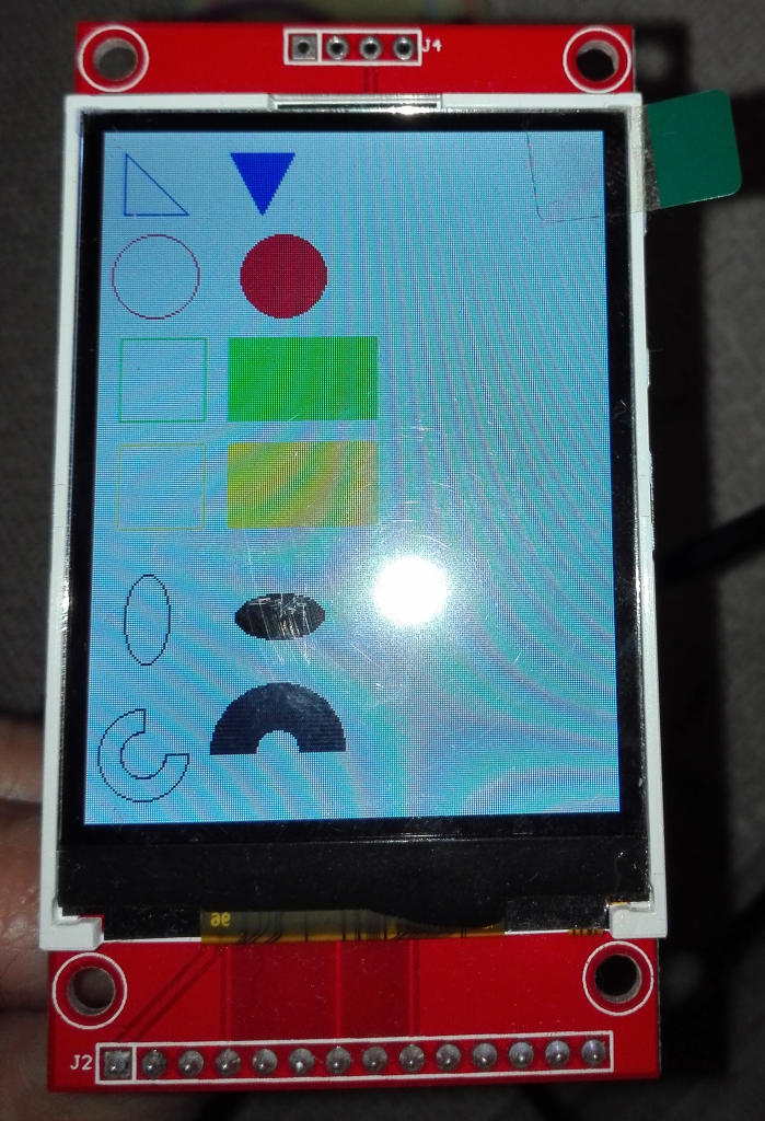 ESP32 ILI9341: Drawing shapes – techtutorialsx