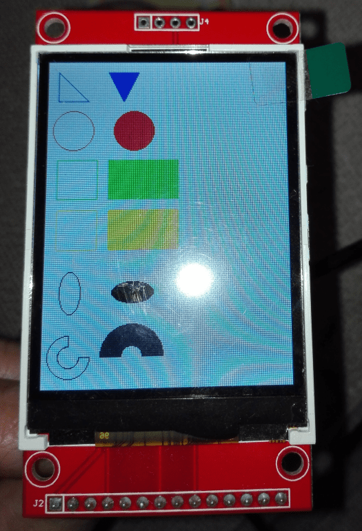 ESP32 ILI9341: Drawing shapes – techtutorialsx